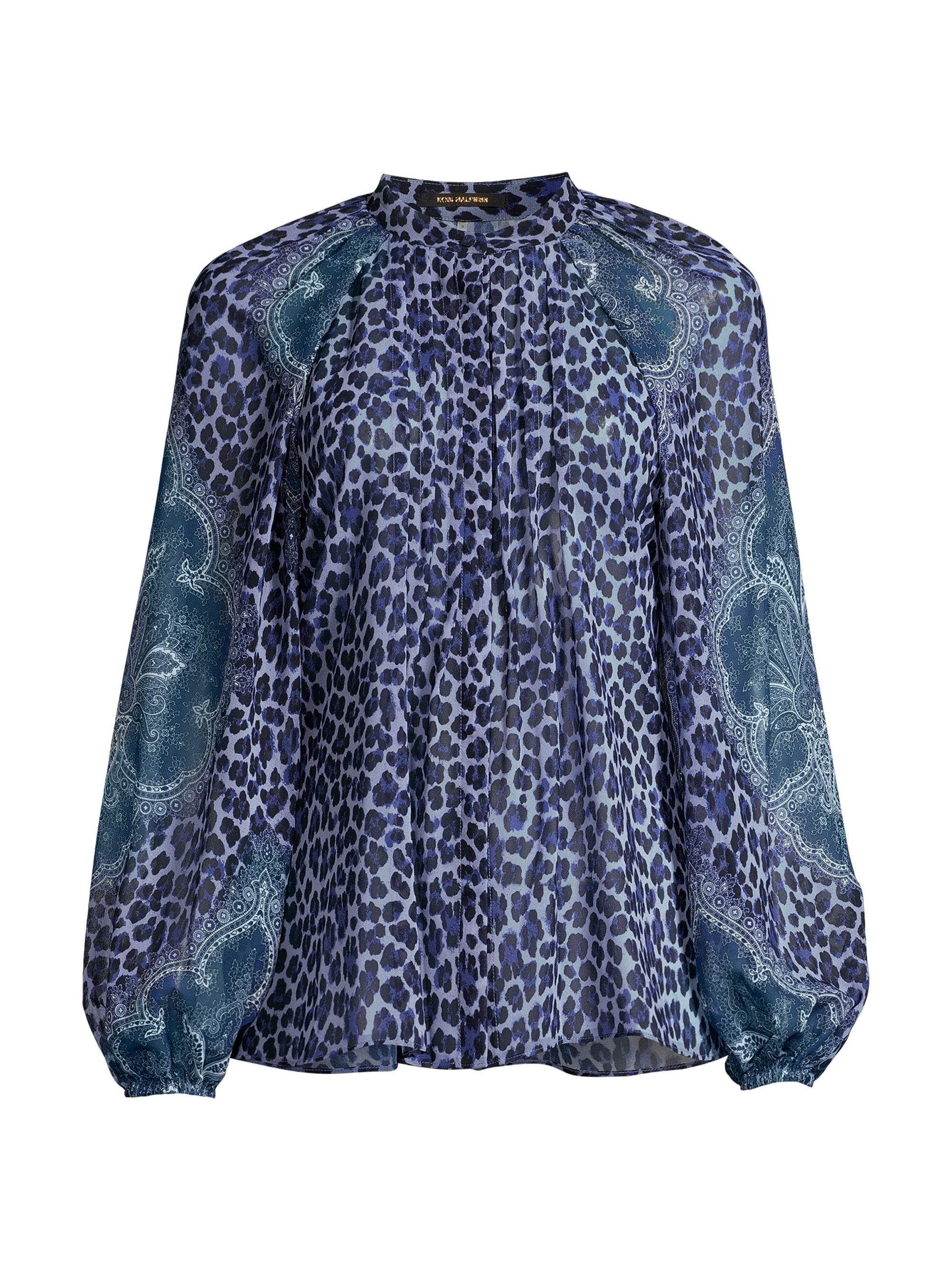 Shop Kobi Halperin Carla Mixed-Print Chiffon Blouse | Saks Fifth Avenue