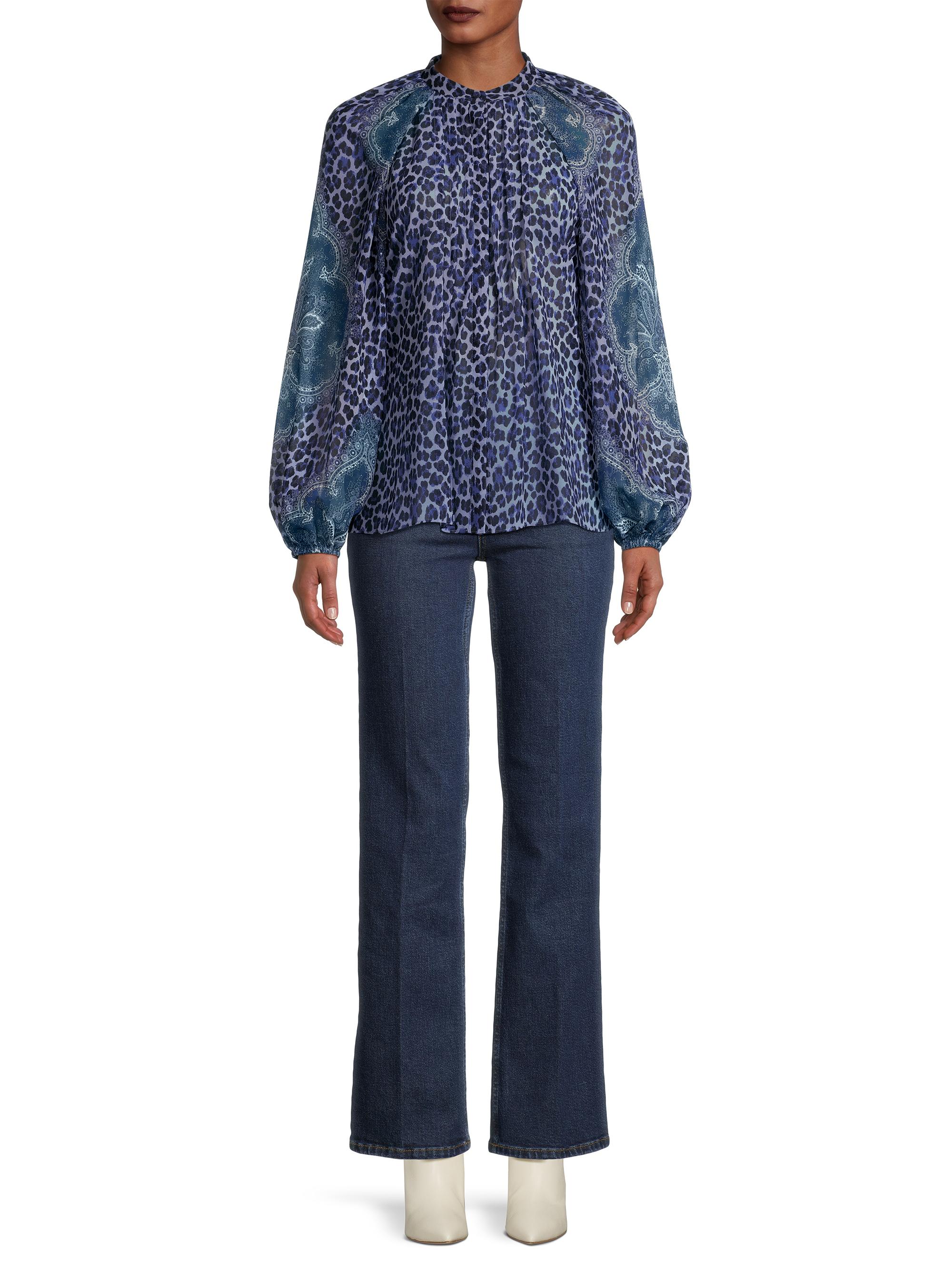 Shop Kobi Halperin Carla Mixed-Print Chiffon Blouse | Saks Fifth Avenue