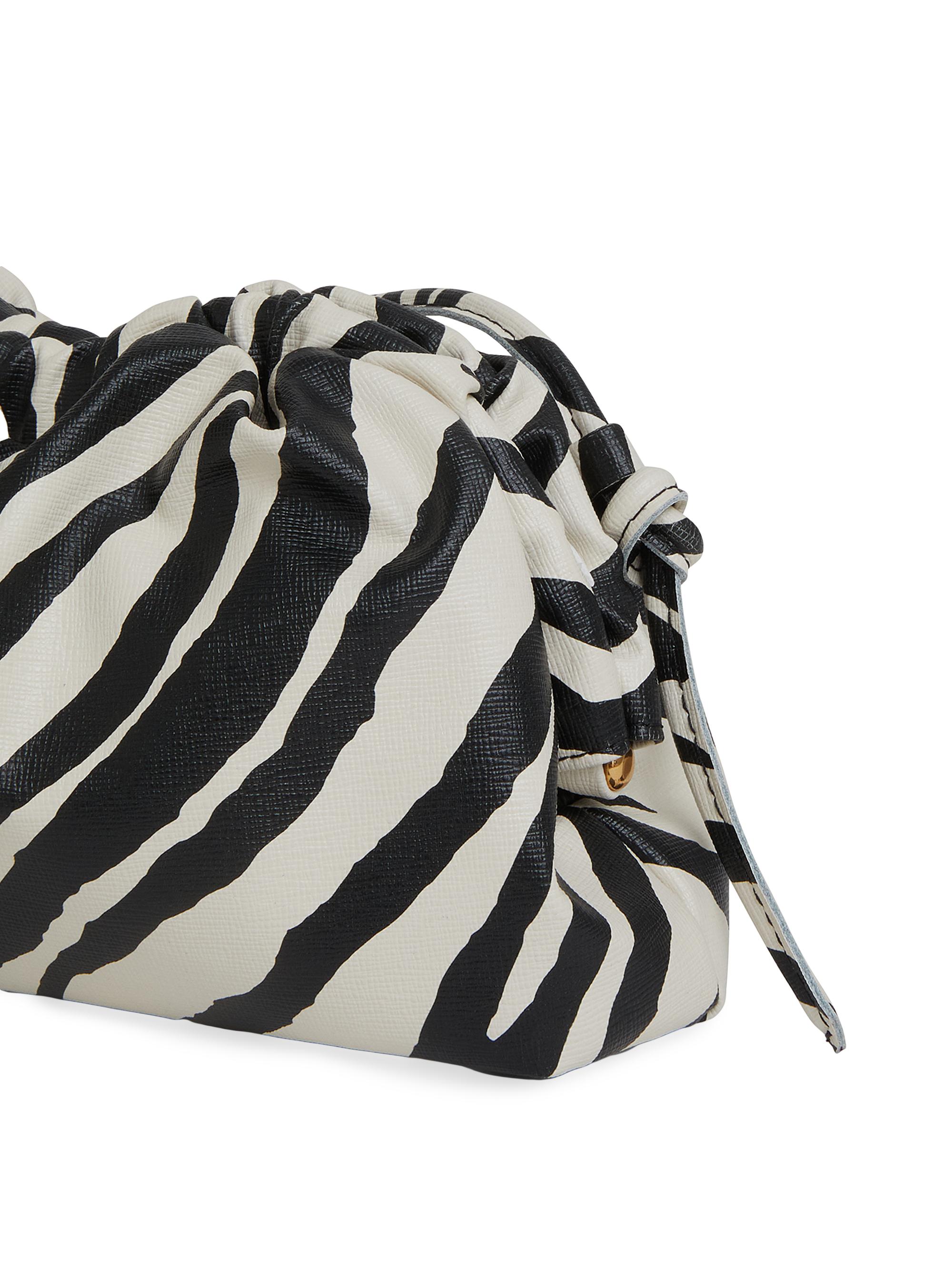 Shop Mansur Gavriel Mini Cloud Zebra Print Clutch | Saks Fifth Avenue