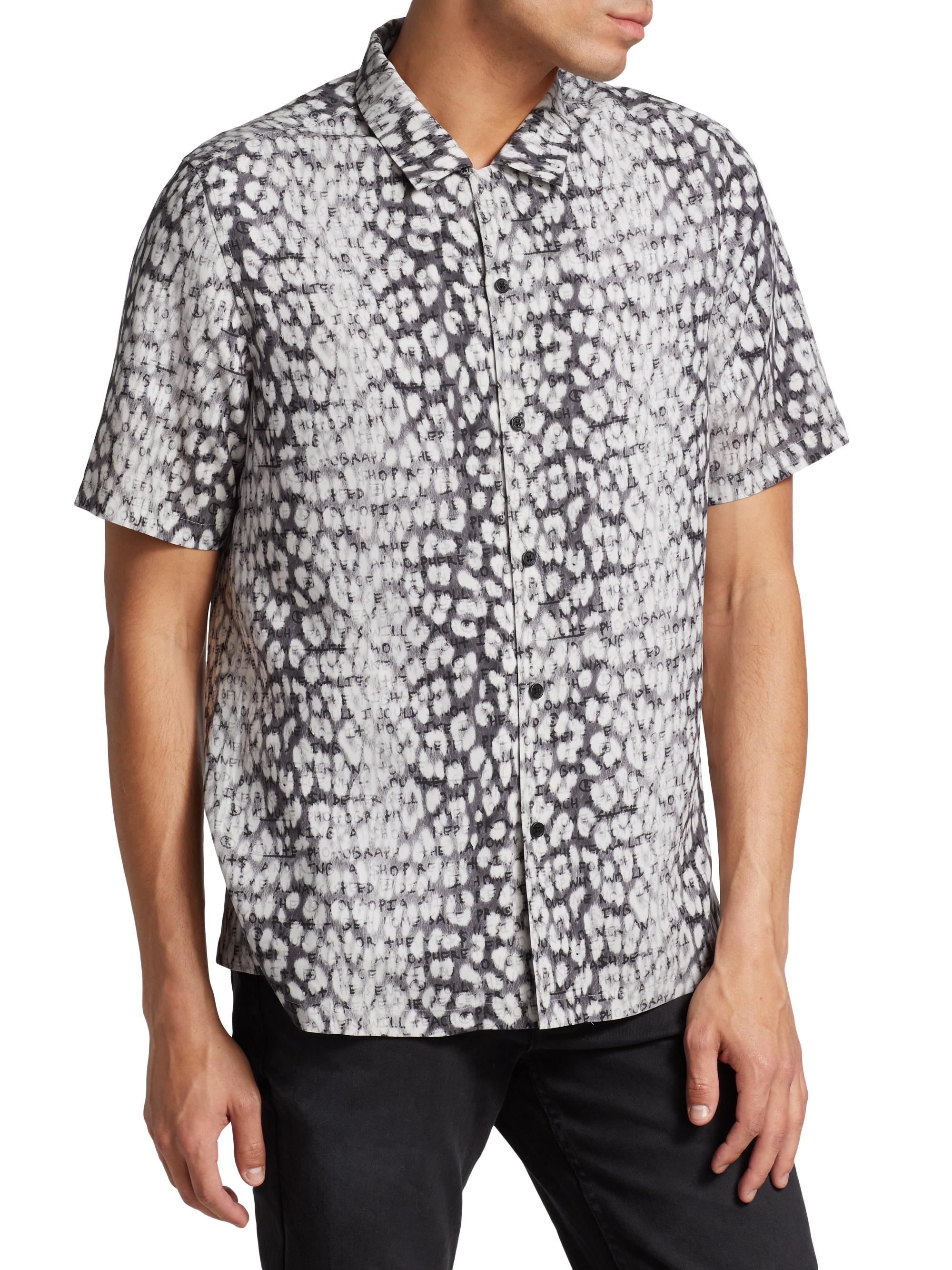 Shop Ksubi Youtopia Whitenoise Leopard Resort Shirt | Saks Fifth Avenue