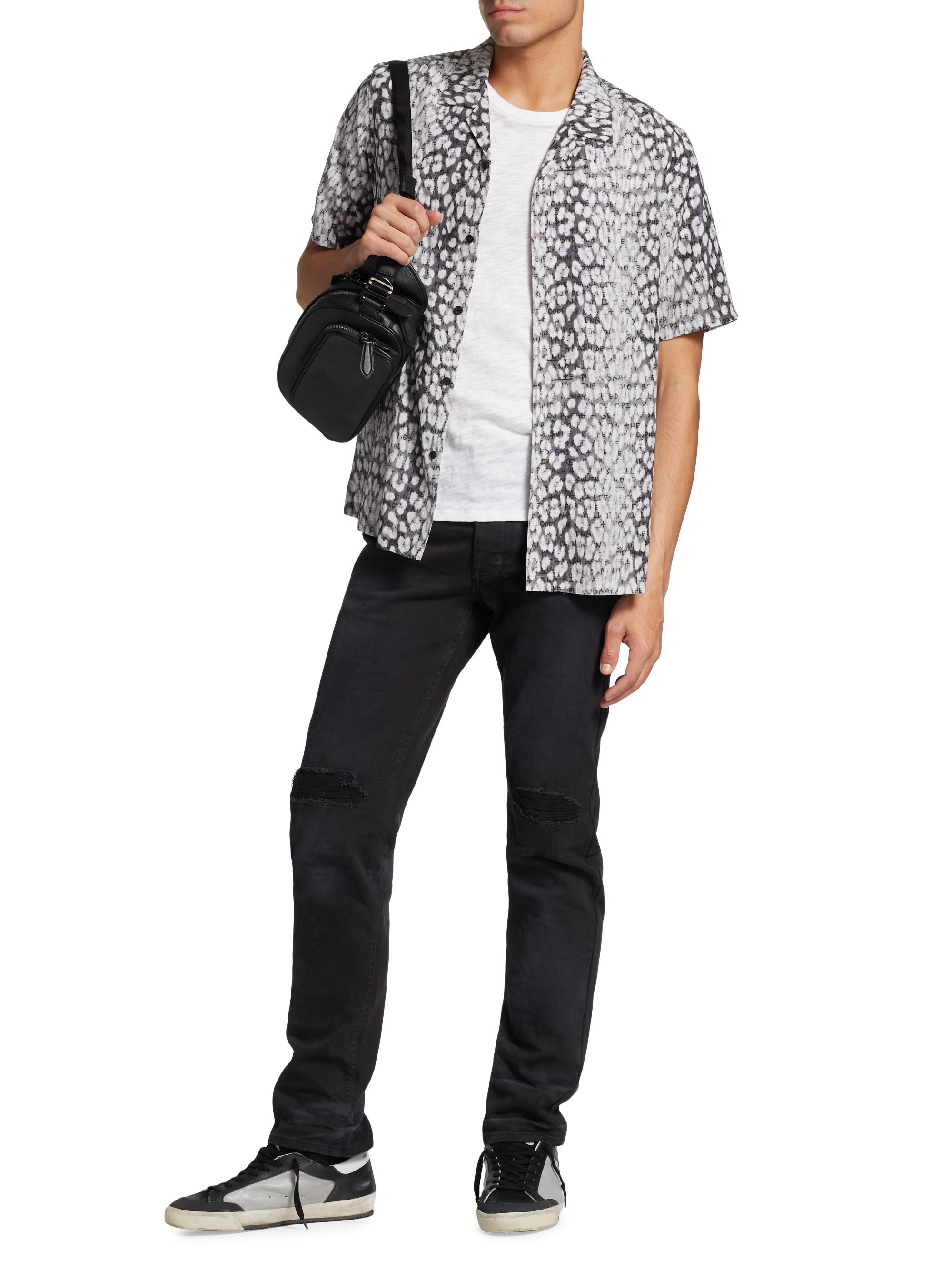 Shop Ksubi Youtopia Whitenoise Leopard Resort Shirt | Saks Fifth Avenue