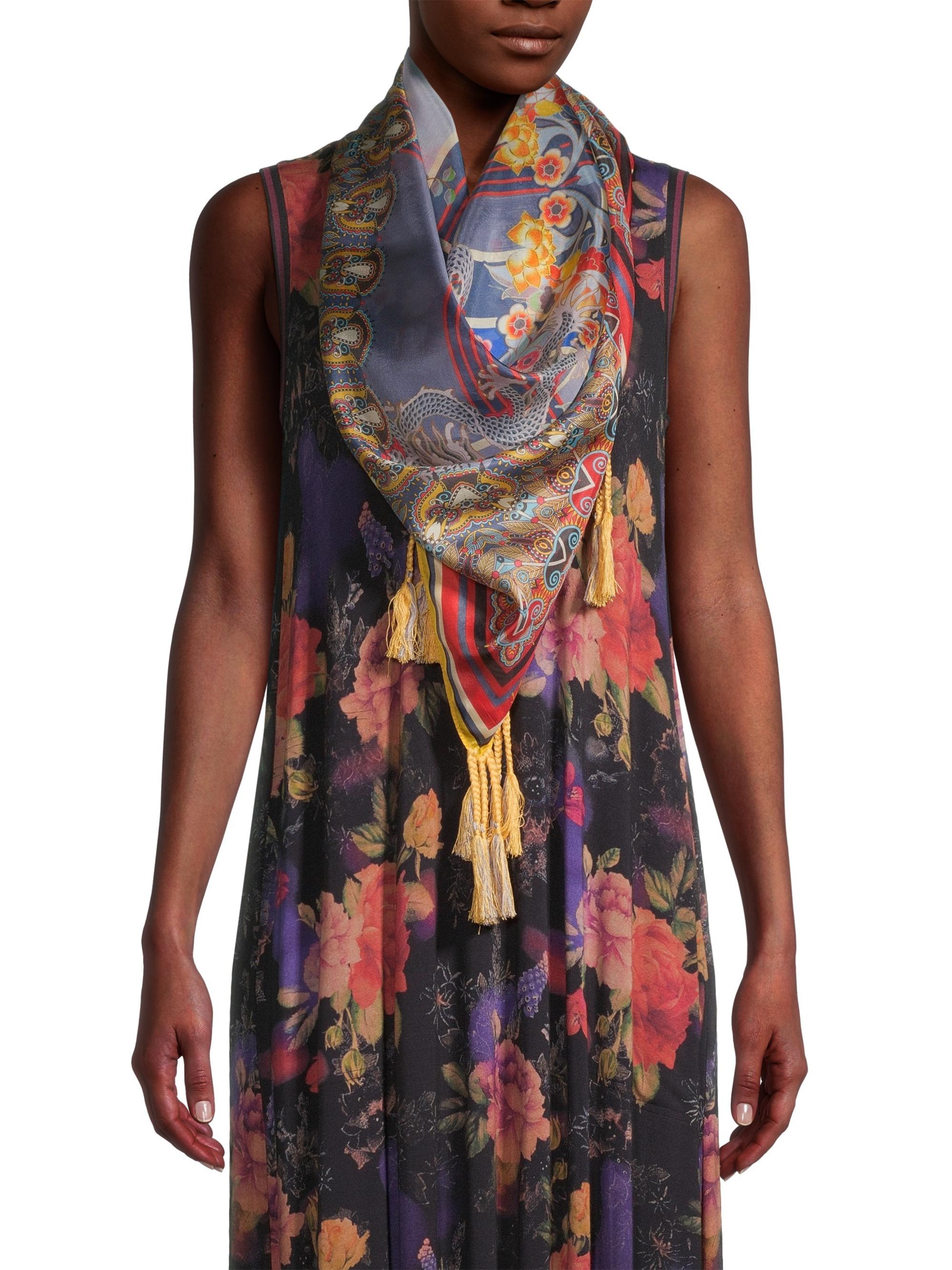 Shop Johnny Was Hillan Silk Scarf | Saks Fifth Avenue