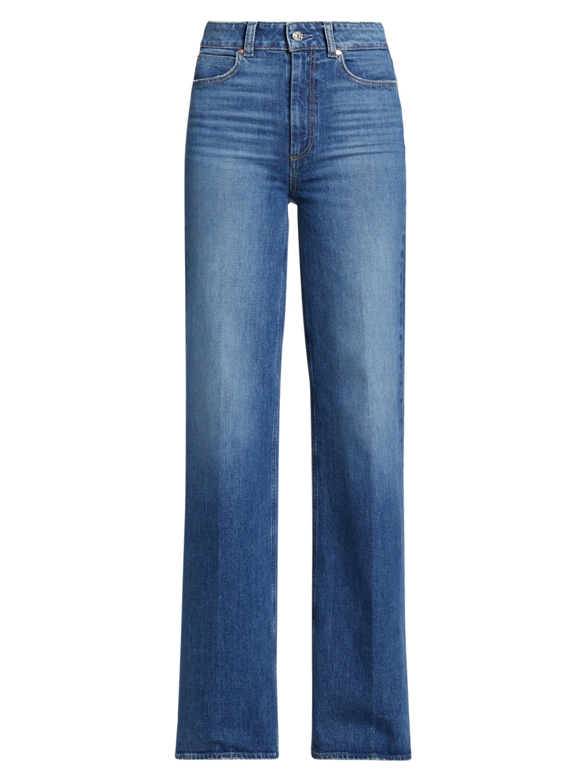 Shop Paige Sasha High-Rise Stretch Wide-Leg Jeans | Saks Fifth Avenue