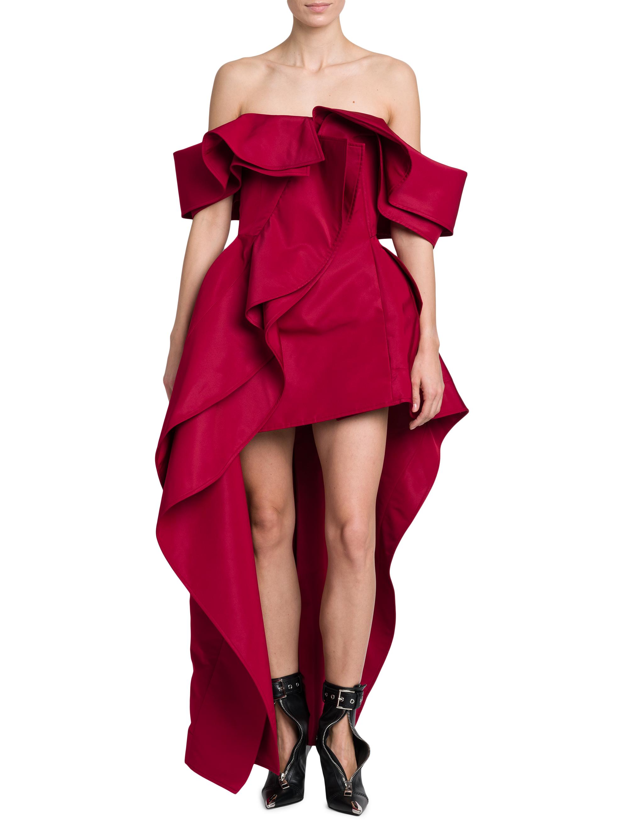 Shop Alexander McQueen Ruffled High-Low Gown | Saks Fifth Avenue