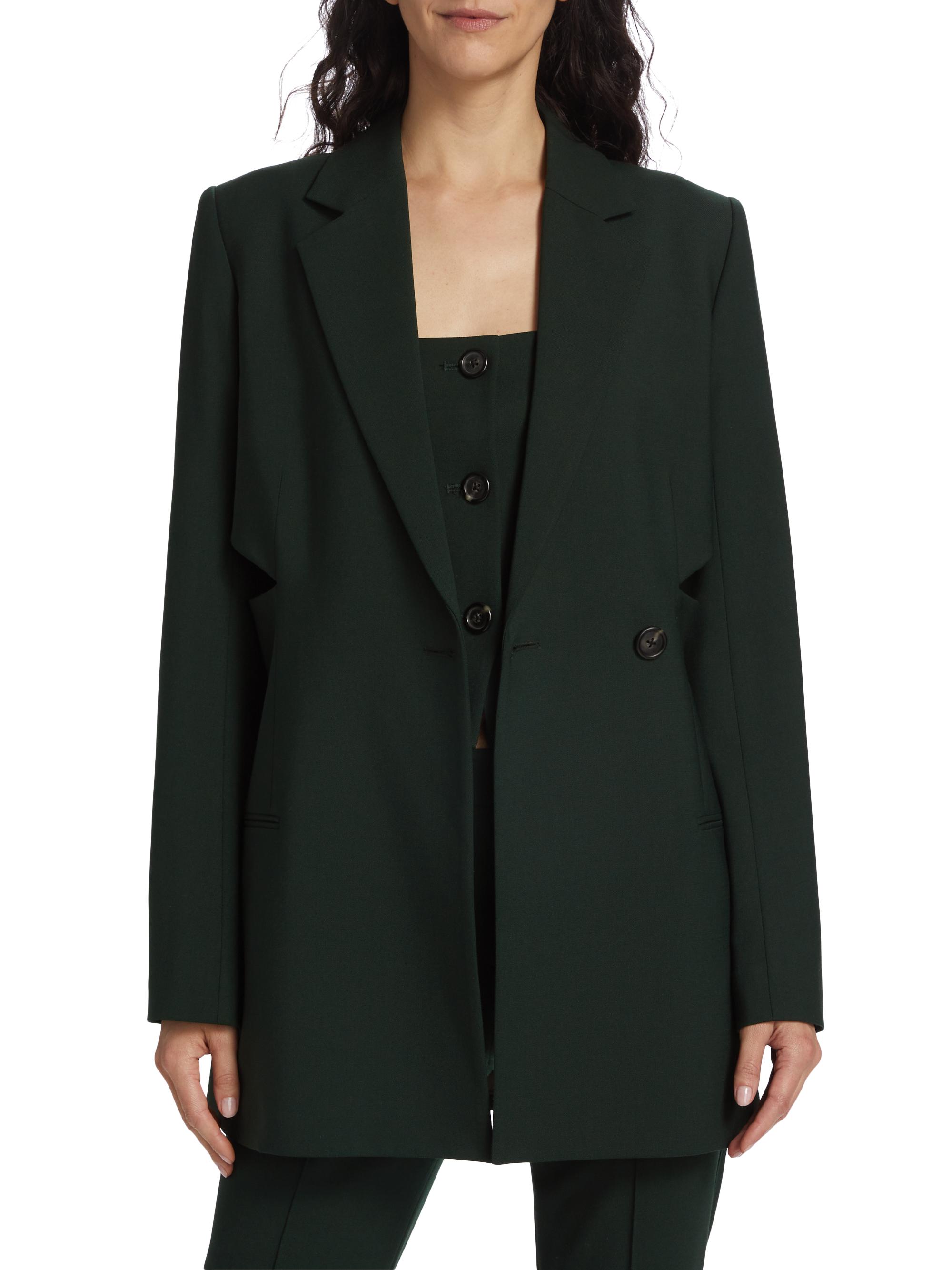 Shop Helmut Lang Slash Double-Breasted Blazer | Saks Fifth Avenue