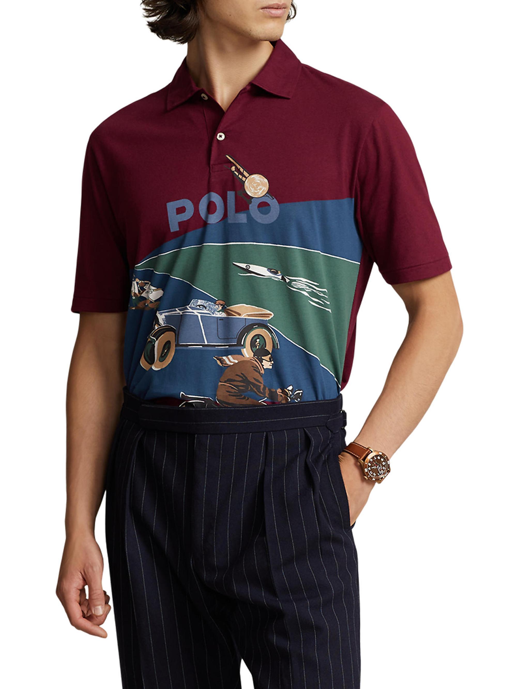 Shop Polo Ralph Lauren Logo Graphic Polo Shirt | Saks Fifth Avenue