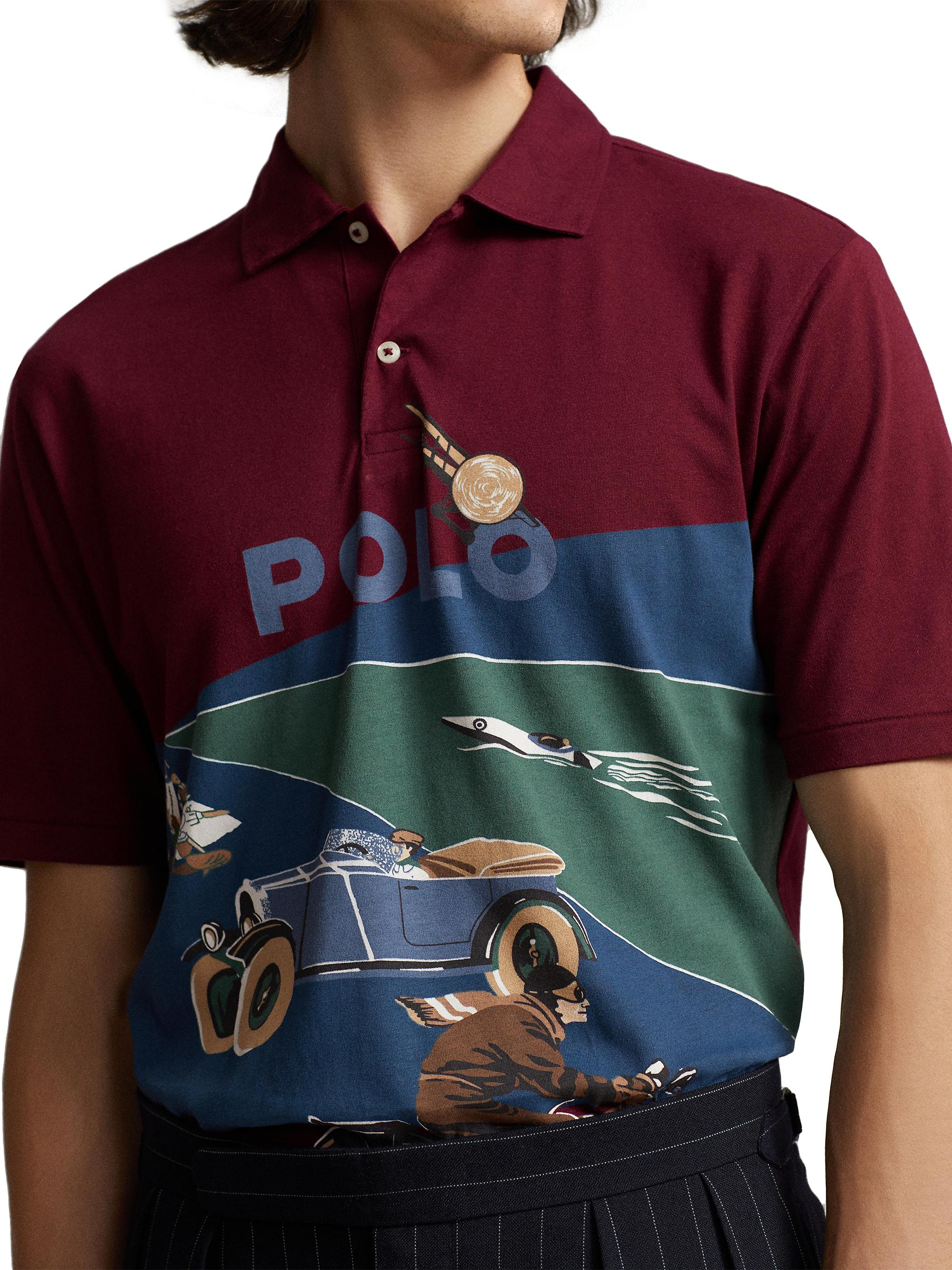 Shop Polo Ralph Lauren Logo Graphic Polo Shirt | Saks Fifth Avenue