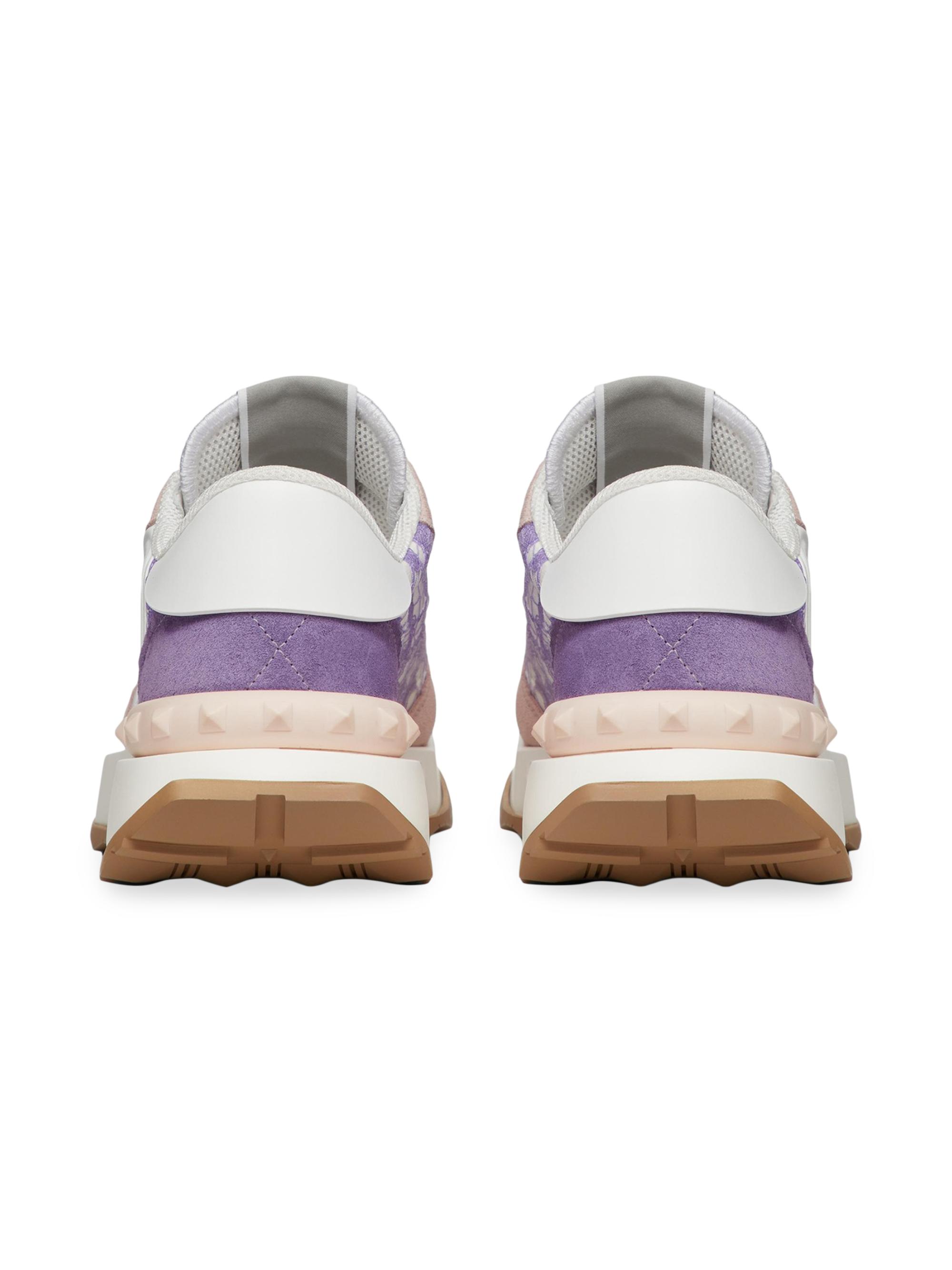 Shop Valentino Garavani Lace And Mesh Lace Runner Sneakers | Saks Fifth ...