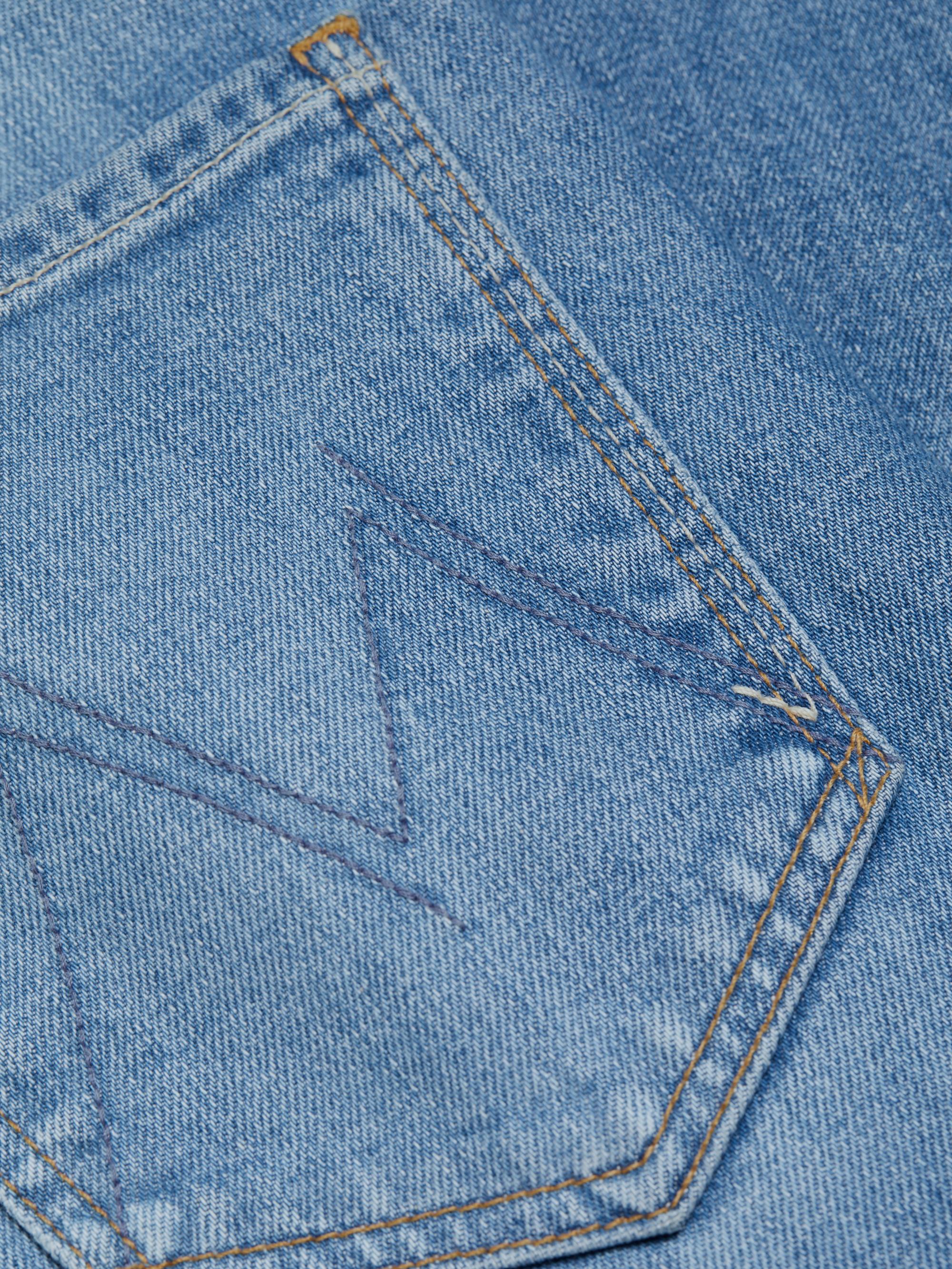 Shop Mother The Lasso Mid-Rise Stretch Wide-Leg Jeans | Saks Fifth Avenue