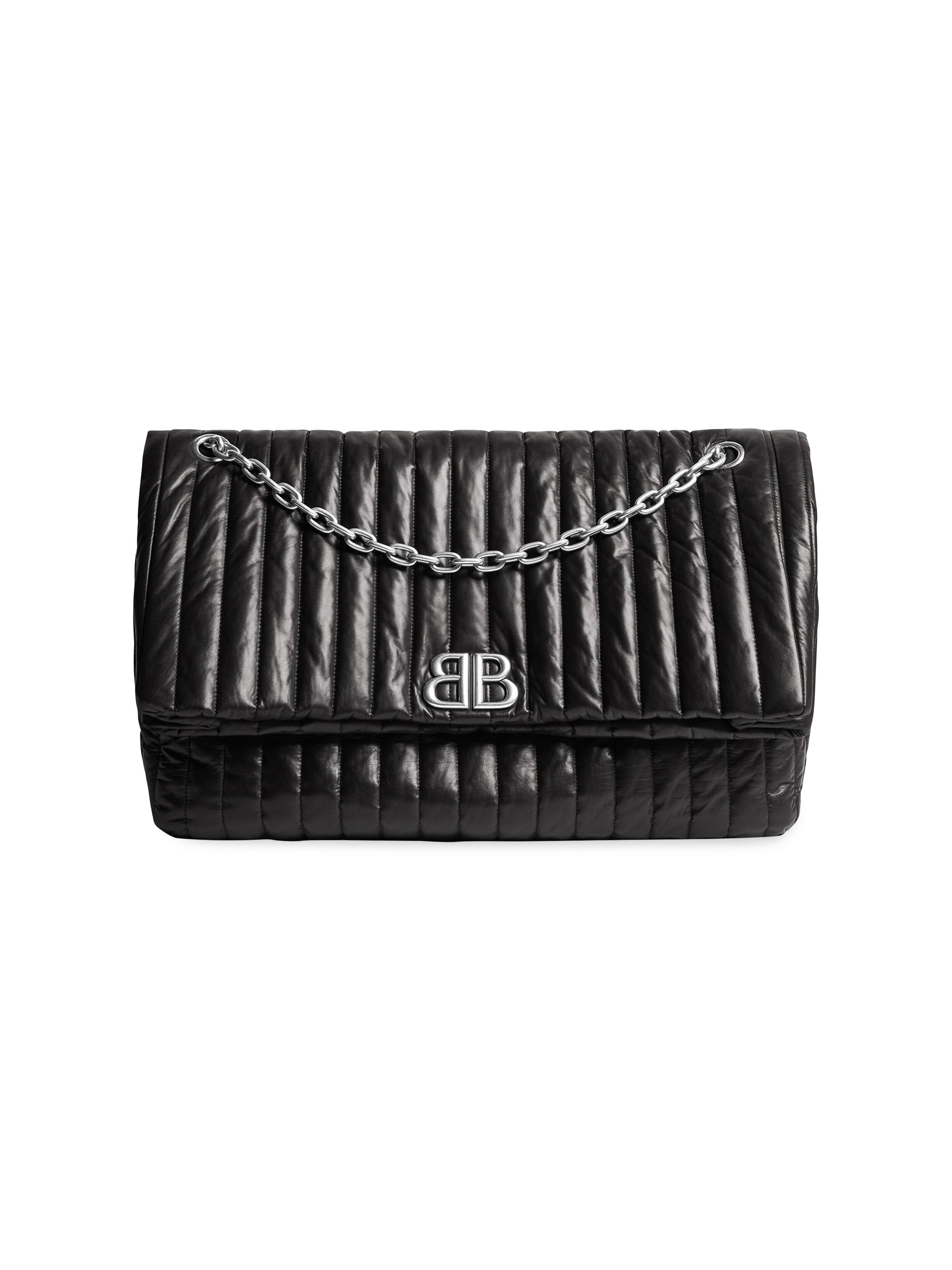 Shop Balenciaga Monaco Large Chain Shoulder Bag Quilted | Saks Fifth Avenue
