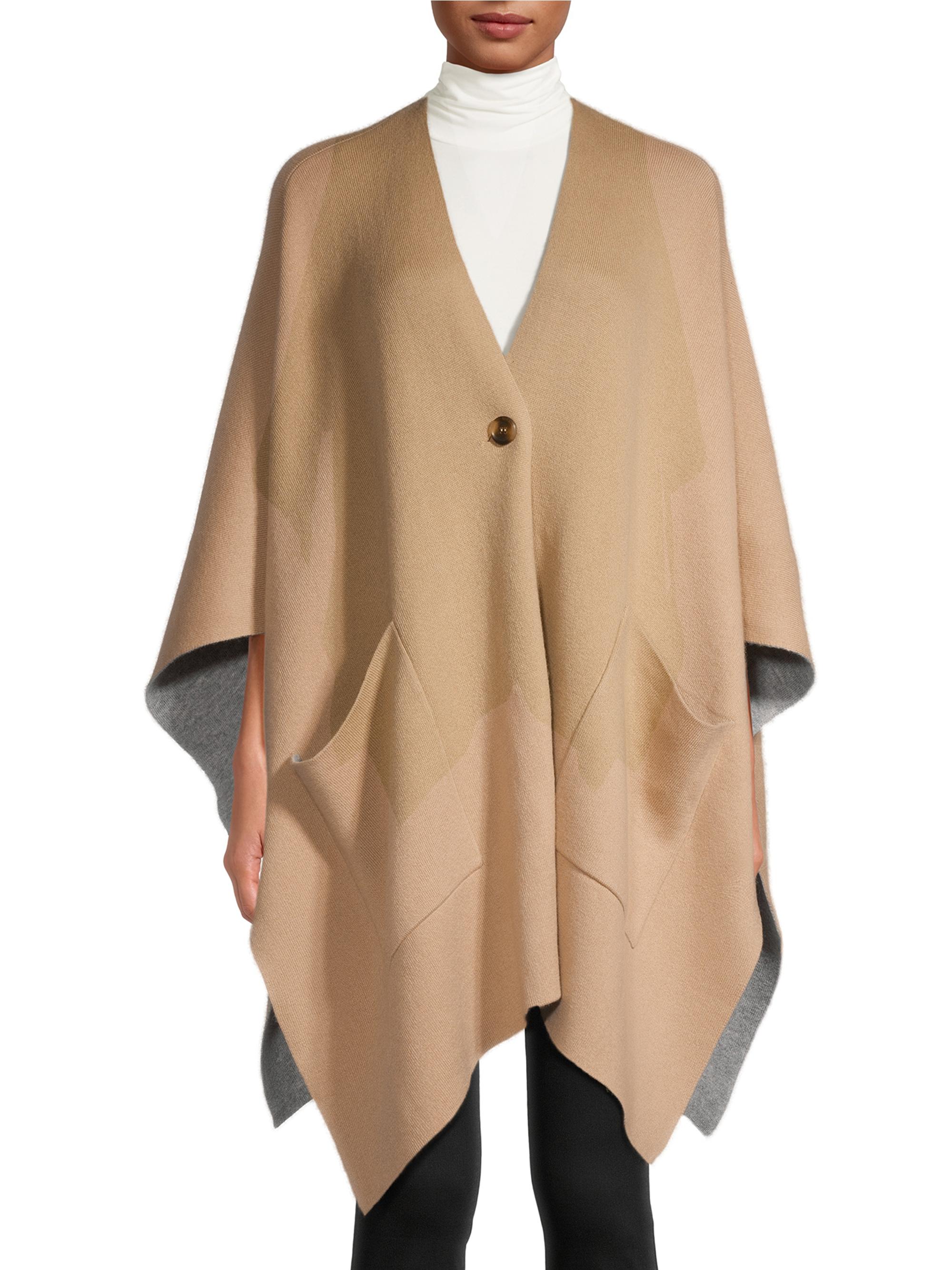 Shop Vince Double-Face Wool-Cashmere Cape | Saks Fifth Avenue