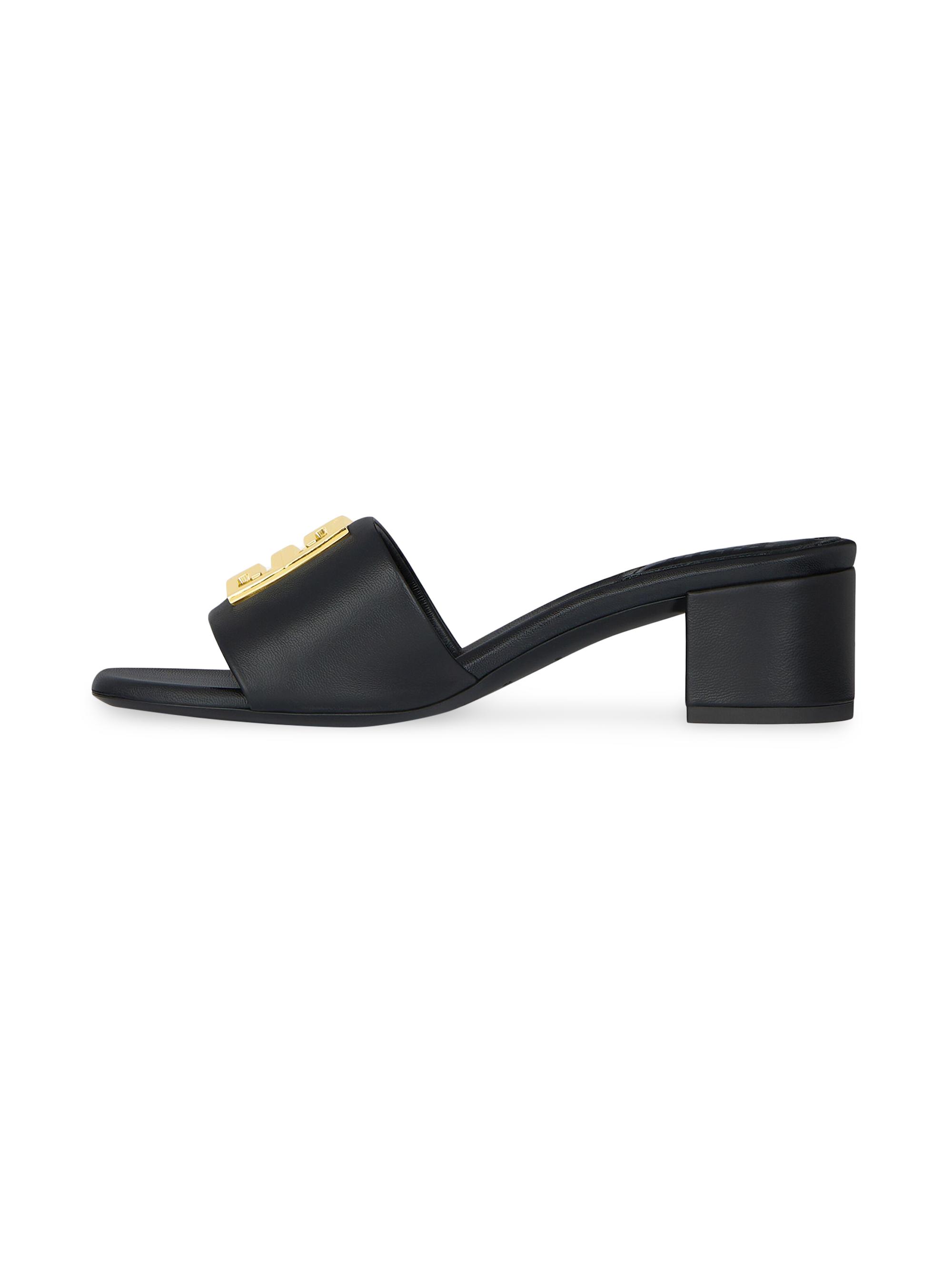 Shop Givenchy 4G Mules In Leather | Saks Fifth Avenue
