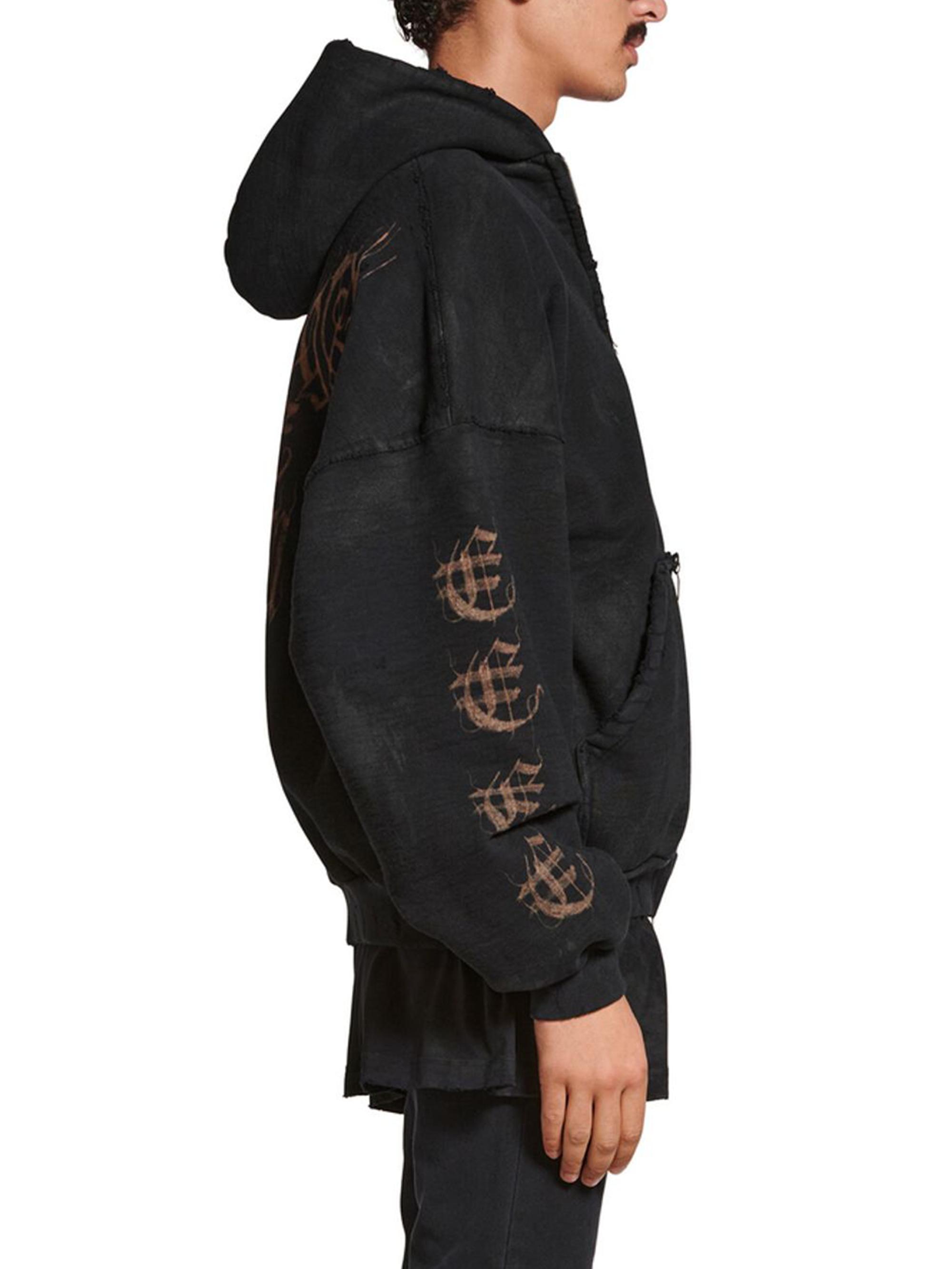 Shop Balenciaga Heavy Metal Outerwear Zip-Up Hoodie Oversized | Saks ...