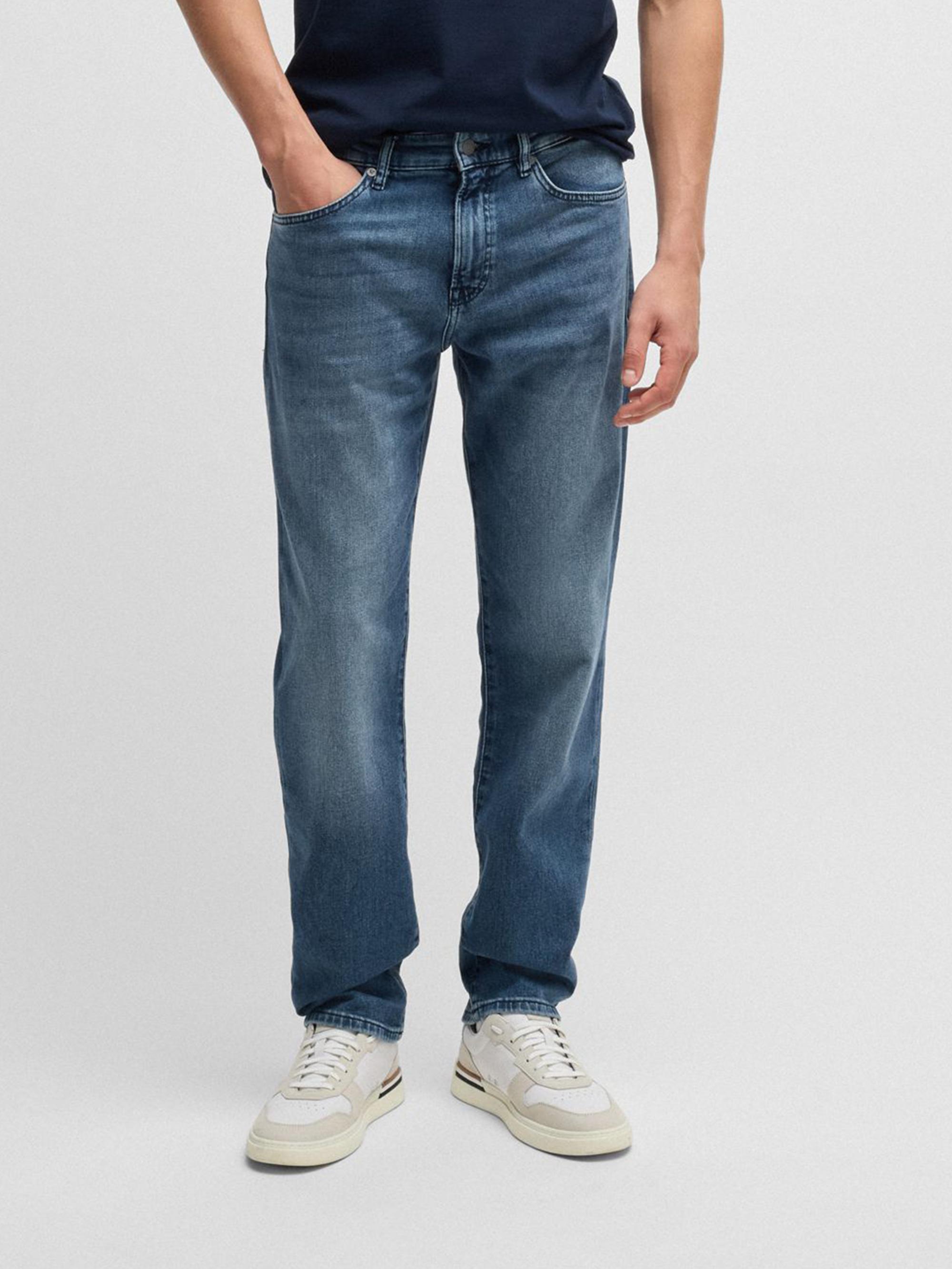 Shop BOSS Regular-Fit Jeans In Comfort-Stretch Denim | Saks Fifth Avenue