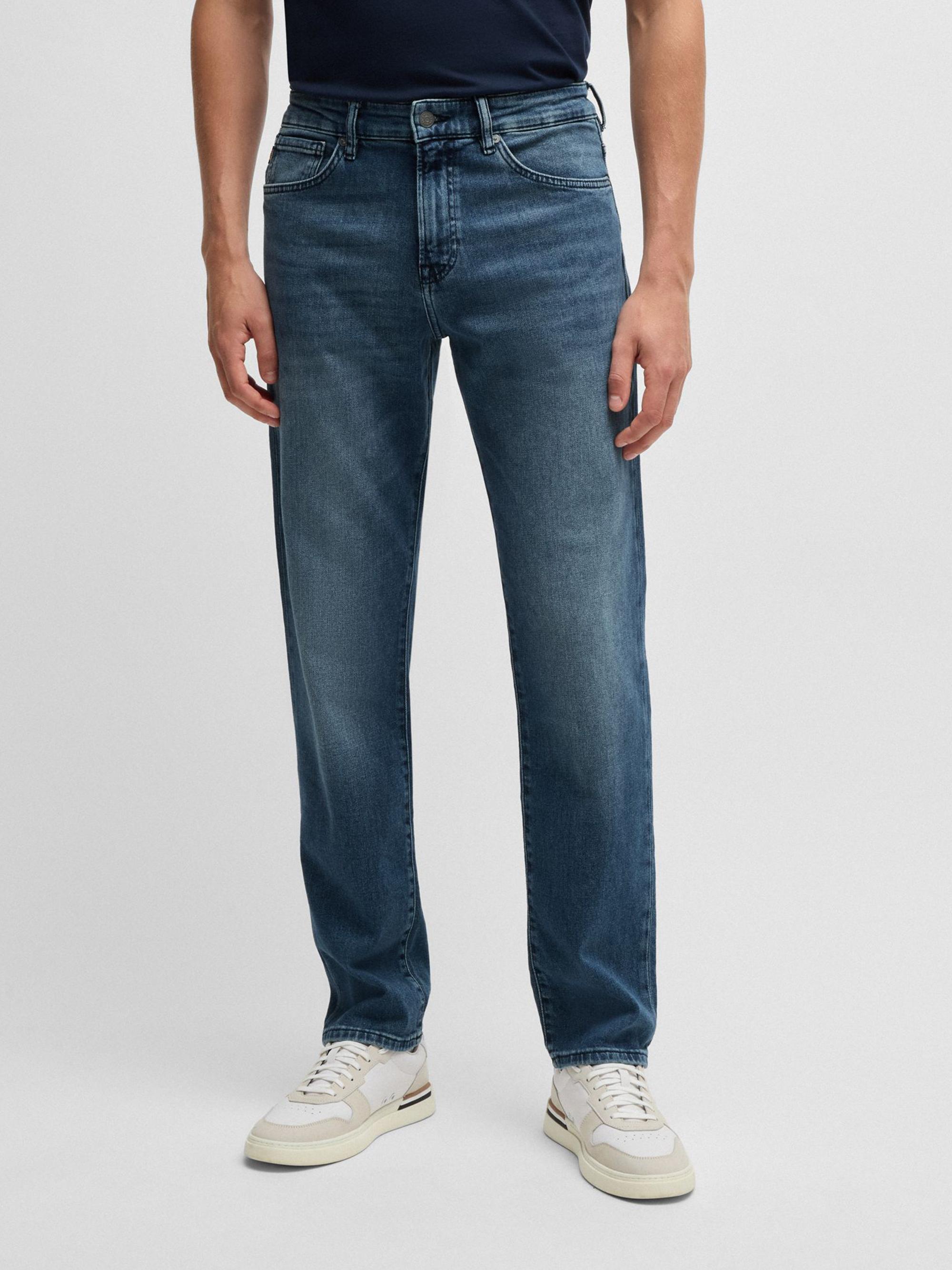 Shop BOSS Regular-Fit Jeans In Comfort-Stretch Denim | Saks Fifth Avenue