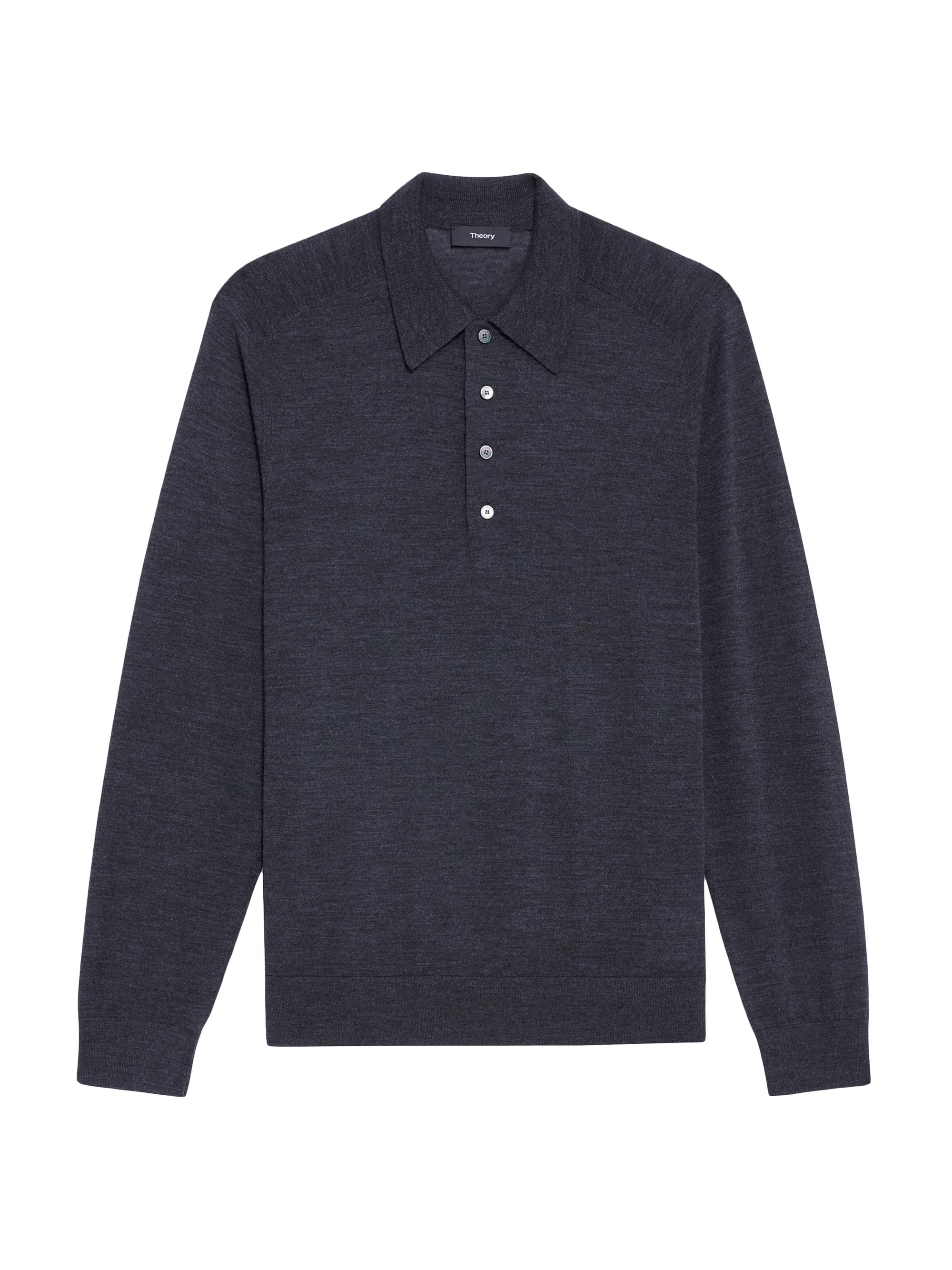 Shop Theory Wool Polo Sweater | Saks Fifth Avenue