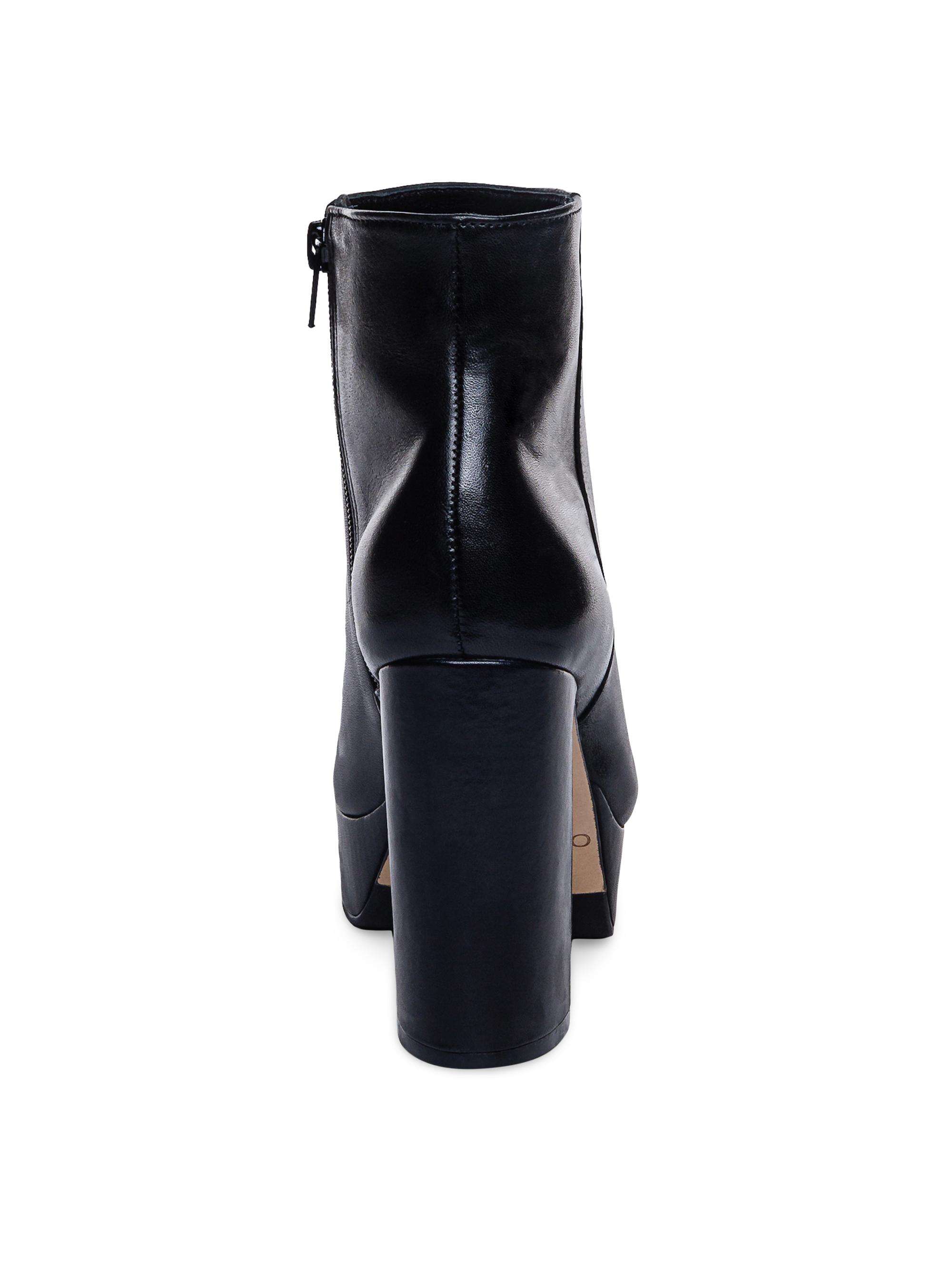 Shop Bernardo Vera Leather Platform Booties | Saks Fifth Avenue