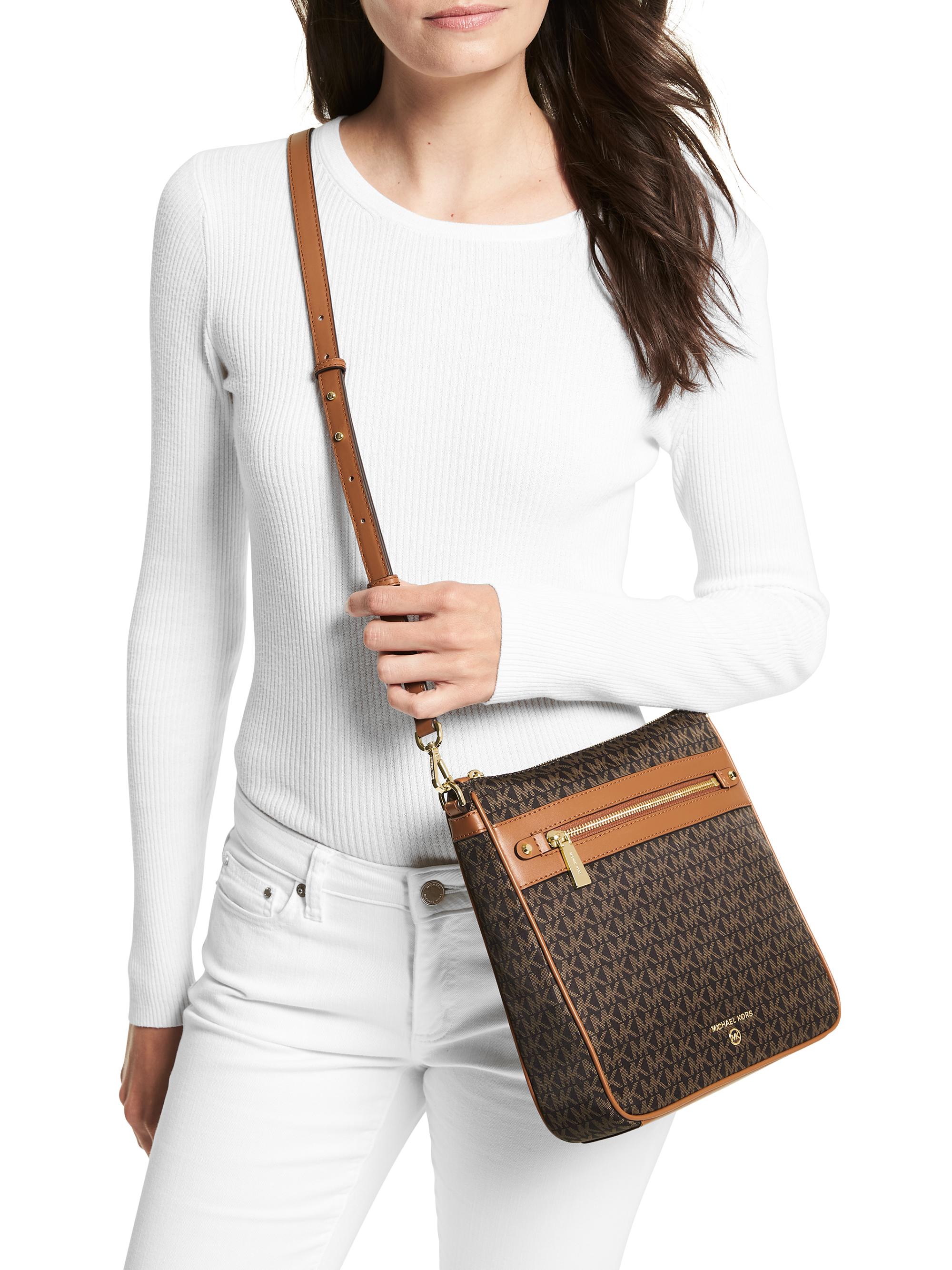 Shop MICHAEL Michael Kors Large Monogram Crossbody Bag | Saks Fifth Avenue