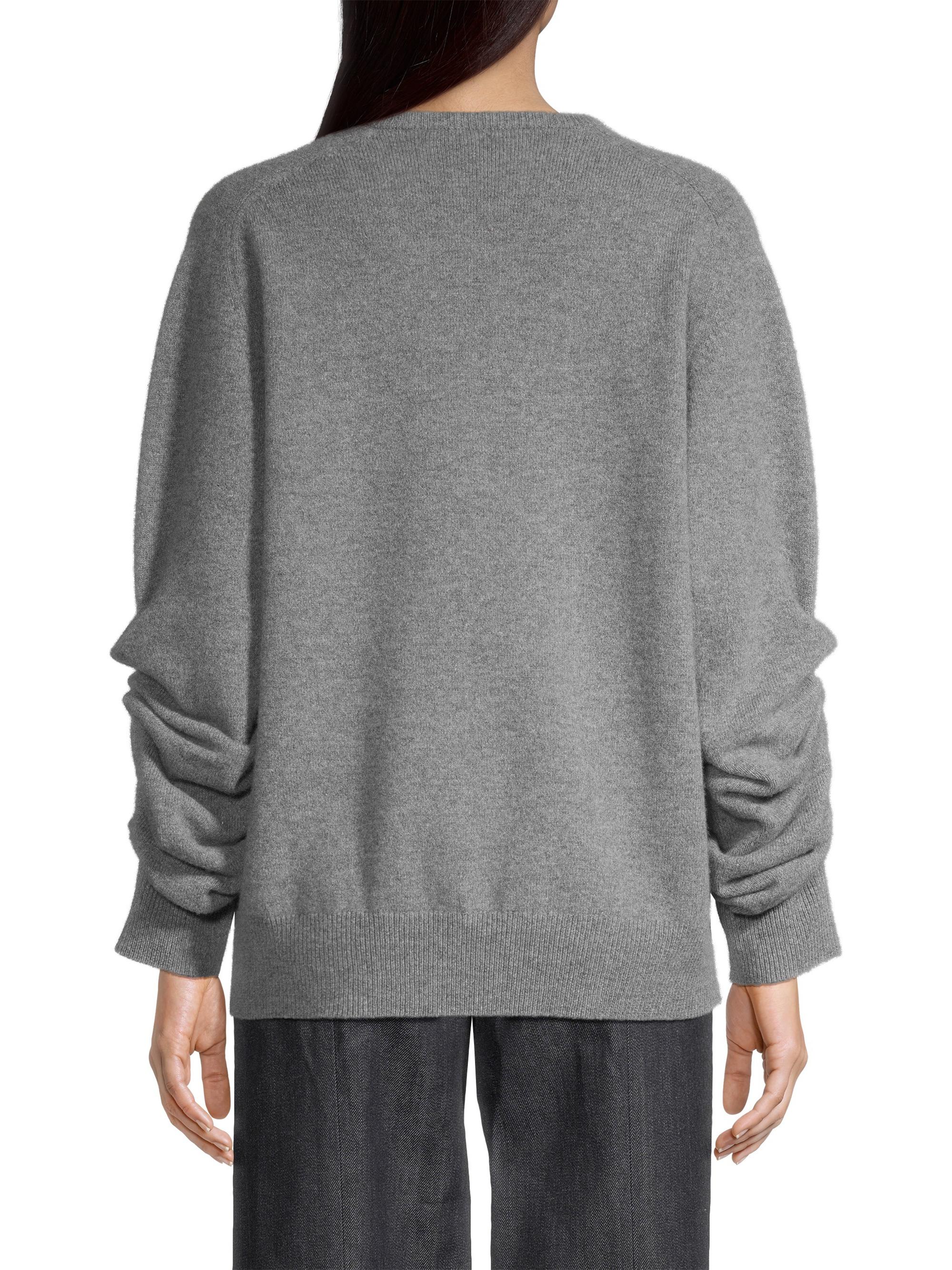 Shop Tory Burch V-Neck Stretch Wool Sweater | Saks Fifth Avenue