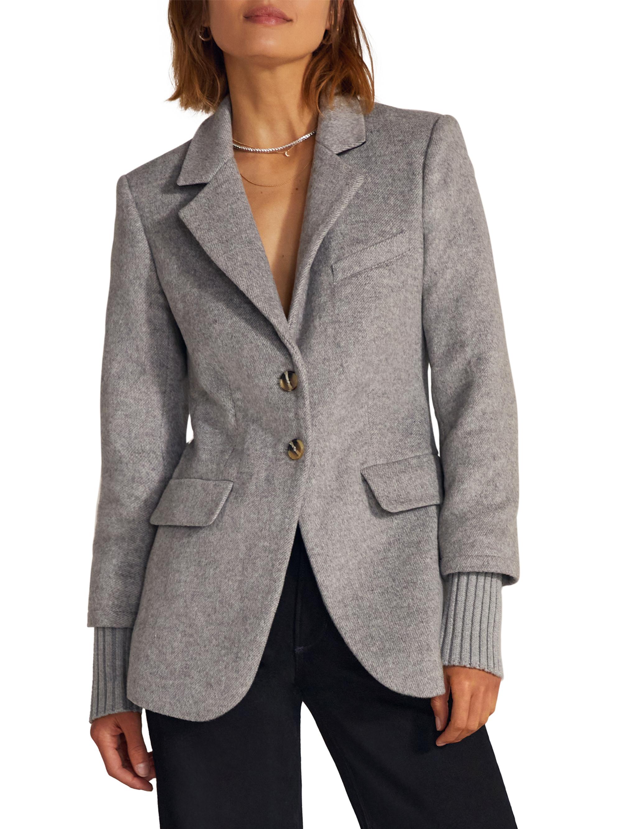 Shop Favorite Daughter City Rib-Knit Cuff Blazer | Saks Fifth Avenue