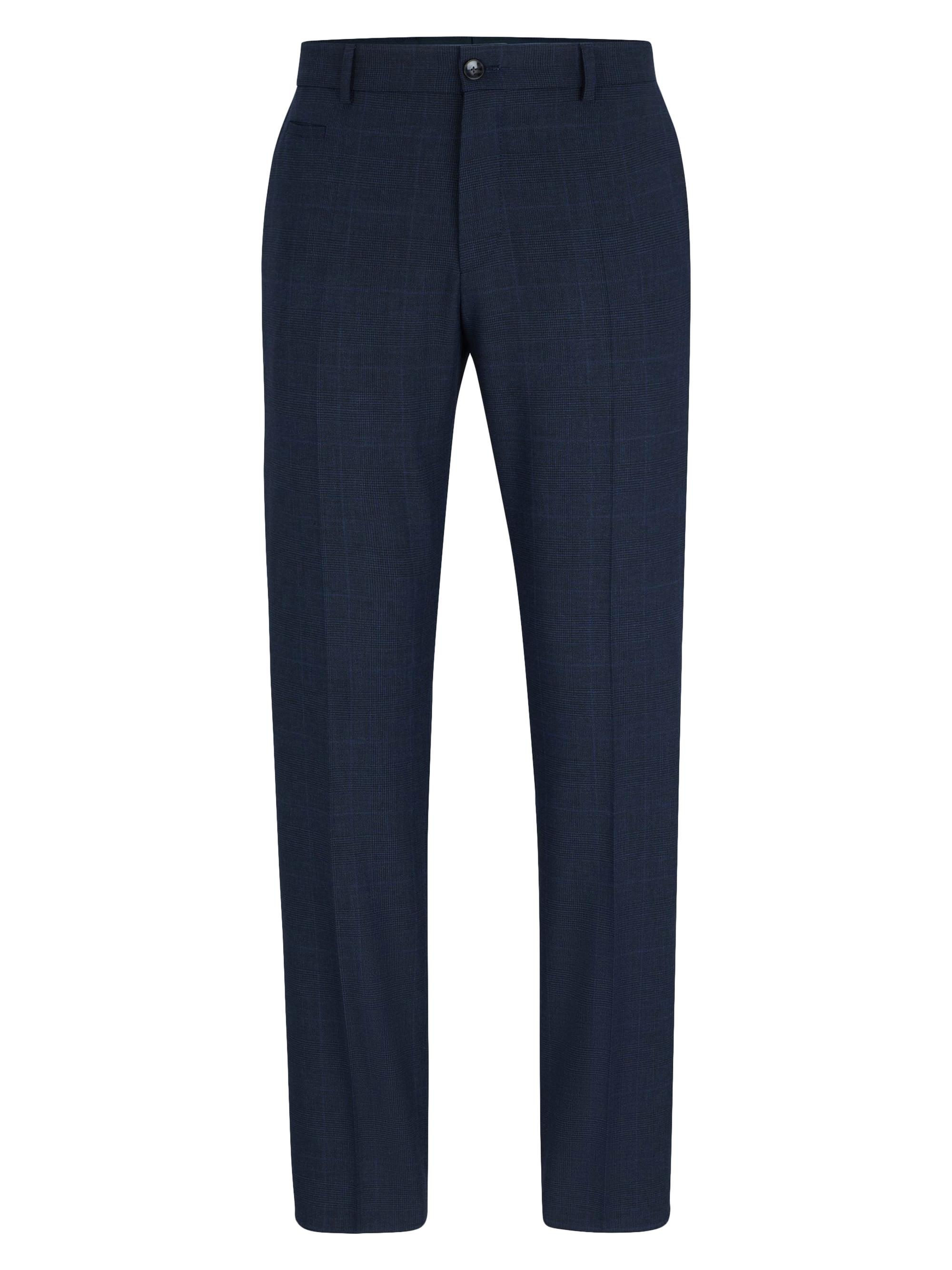 Shop BOSS Slim-Fit Pants In Checked Crease-Resistant Fabric | Saks ...
